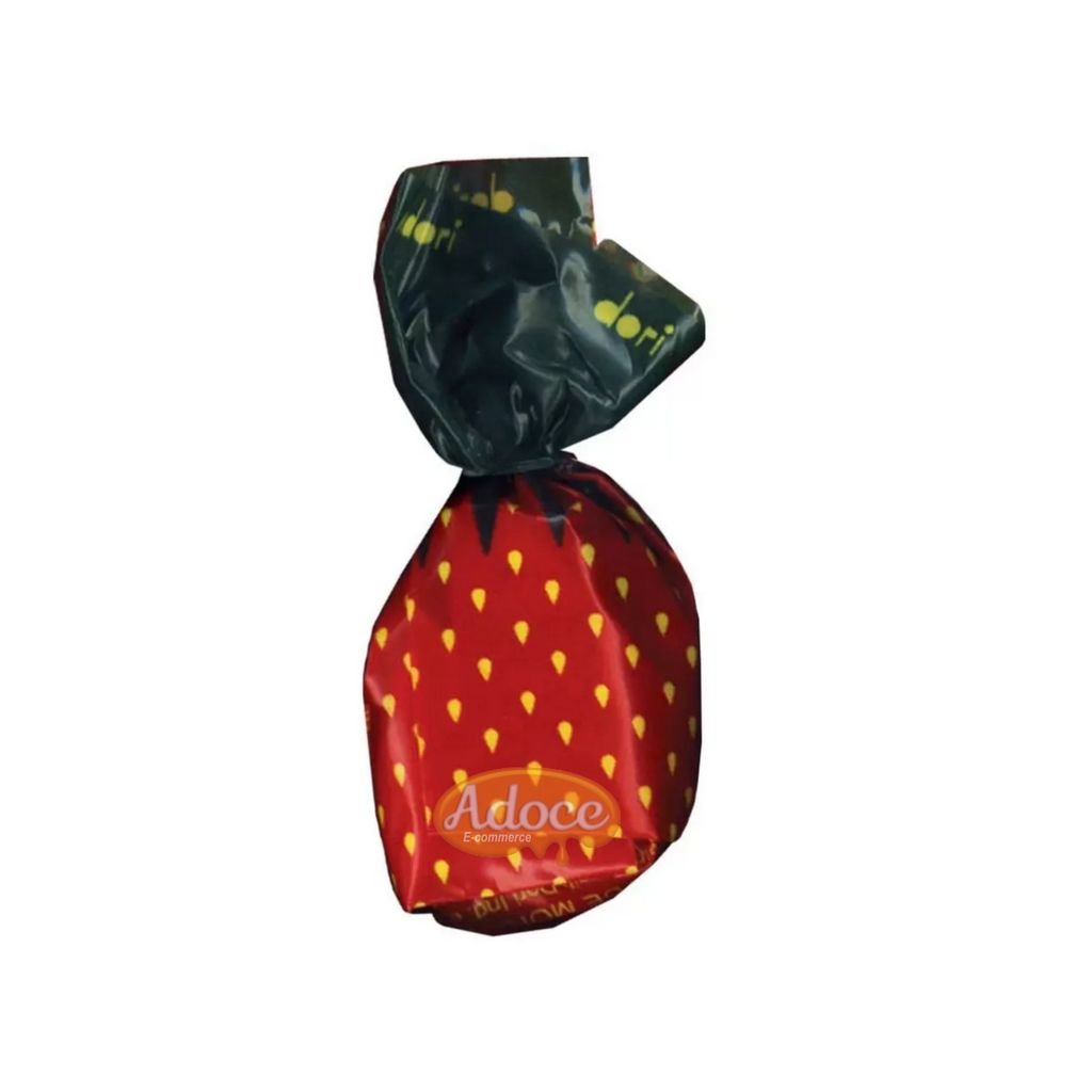 BALA MORANGO RECHEADA 600G DORI